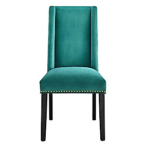 Modway Baron Performance Velvet Set of 2 Dining Chair, Teal