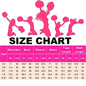 RAAIBB Zombies Cheerleader Costume for Girls Addison Alien Cheerleading Cosplay Toddler Outfits for Halloween Party Birthday 09XXS