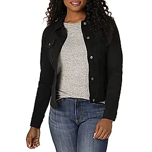 Riders by Lee Indigo Women's Denim Jacket, Black, X-Large
