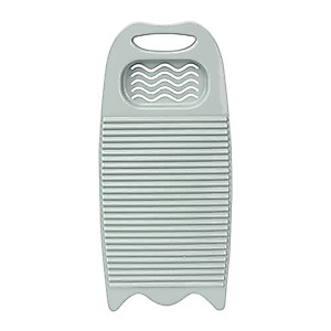 Jocyshop Plastic Washboard Laundry Board, Household Hand Washing Board for Laundry, Washboard for Hand Washing Clothes, Washboard for Laundry, Light Blue, 17.7 x 7.8 inches