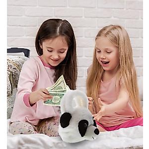 DolliBu Panda Plush Handbag - Super Soft Plush Stuffed Animal Purse for Children's Accessories, Kids Hand Bag Toy Purse, Pretend Play, Fluffy Dress Up Toy Purses for Girls & Boys