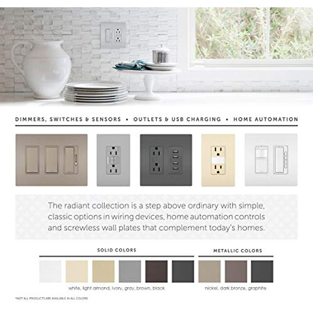 Legrand - Pass & Seymour Radiant 4 Button Light Switch with LED Locator, White Digital Light Switch with Countdown Timer and Rocker Wall Switch, RT2WCCV4, 1 Count