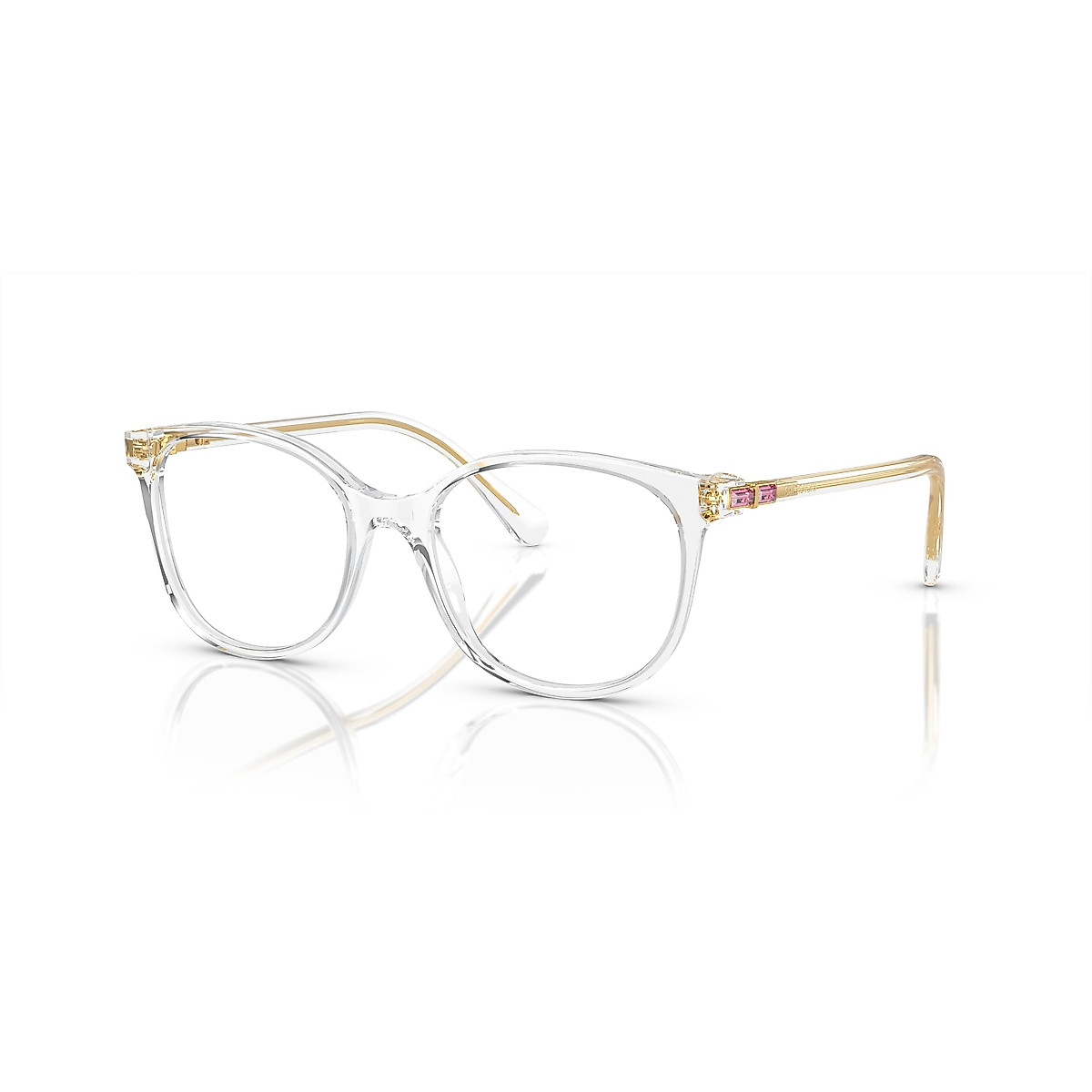 SWAROVSKI SK2002 Prescription Eyewear Frames, Transparent/Demo Lens, 51 mm