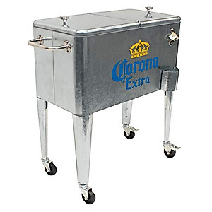 Corona Leigh Country MC 47900 Galvanized Steel 60 Qt. Rolling Cooler