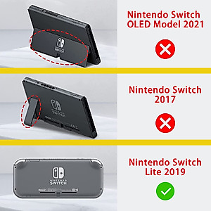 oqpa for Nintendo Switch Lite 2019 Case for Girls Boys Kids PC Cute Kawaii Anime Cartoon Character Cool Fun Slim Protective Cases Hard Shell Cover with Screen Protector Glass for Switch Lite,H Malio