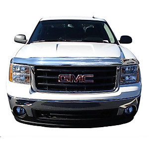 Auto Ventshade [AVS] Hood Shield | High Profile, Chrome | 680159 | Fits 2007 - 2010 GMC Sierra 2500 HD/3500 HD, 2007 - 2013 Sierra 1500
