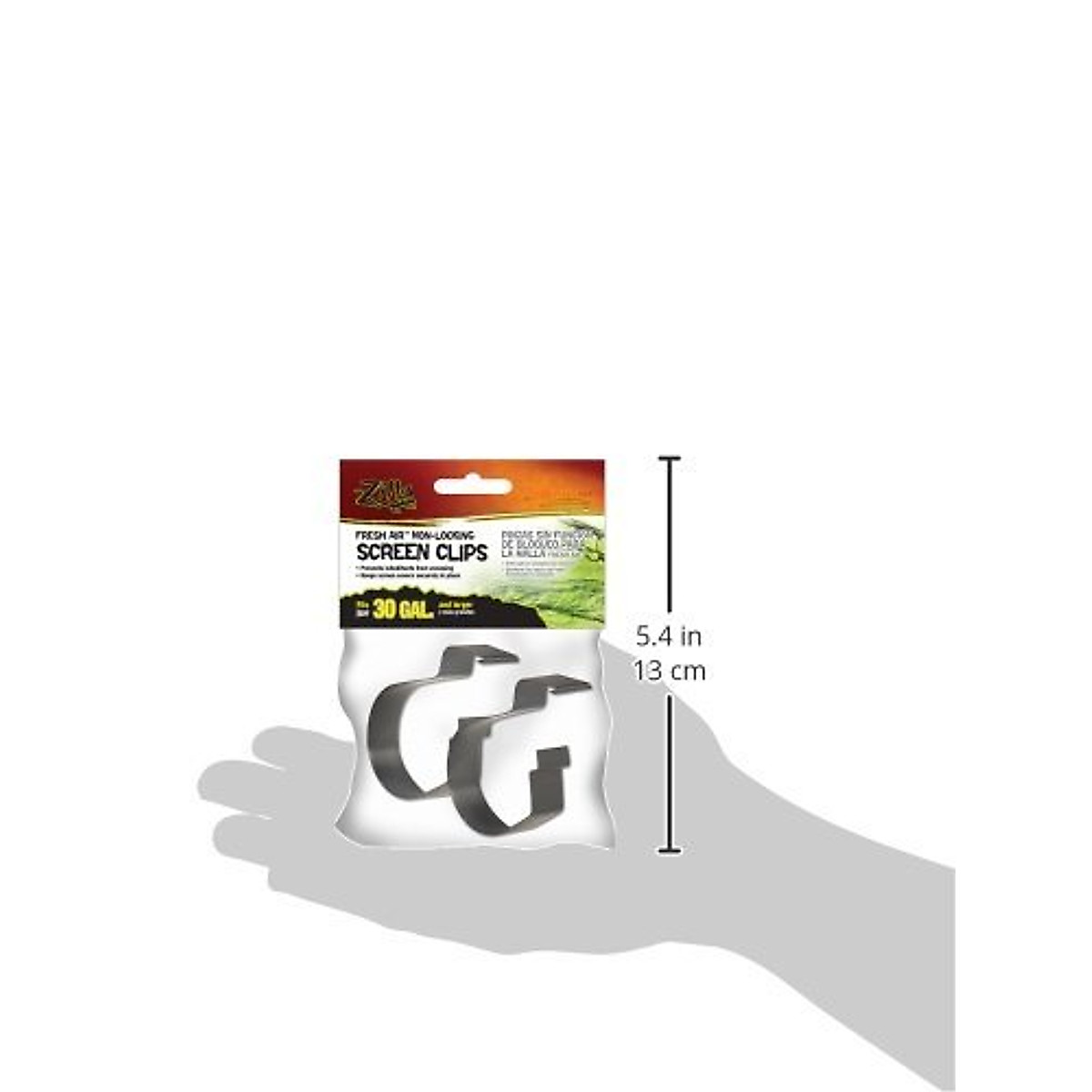 (4 Pack) Zilla Reptile Terrarium Covers Non-Locking Screen Clips, 30G+