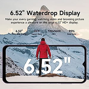 Ulefone Note 14 Pro (4+64GB) Unlocked Cell Phones, Android 12 Smartphone, 6.52” Screen Mobile Phone, 4500mAh Battery, 13MP Rear Camera 4G Dual SIM 3-Card Slots Face ID OTG GPS Android Phone- Black