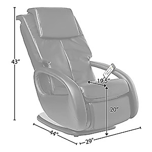 Human Touch WholeBody 5.1 Full Body Massage Chair Recliner Living Room Chair w/ Retractable Ottoman- Personal Professional-Grade Stress + Muscle Pain Relief for Foot Leg Back Neck Massager - Black
