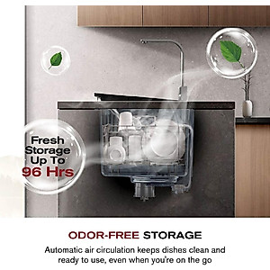 FOTILE SD2F-P5L 3-in-1 In-Sink Dishwasher & Kitchen Sink Combo with 360° Cleaning, Produce Wash, Child Lock, Energy Efficient for Space-Saving Hygienic Kitchen Solutions (Dishwasher on the Left)