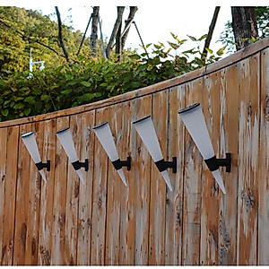 HULPPRE 2Pack Solar Wall Lights Up and Down Outdoor Solar Lights Color Changing 7 Colors or Steady Color,Ip65 Waterproof Fence Lights,Christmas/New Year Decoration Light,for Wall,Stairs,Backyard,Patio