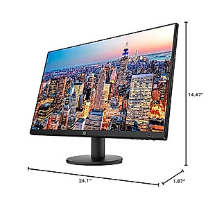 HP P27v G4 27 Inch 1920 x 1080 Full HD IPS LED-Backlit LCD Monitor Bundle with HDMI, VGA, Gel Mouse Pad, and MK270 Wireless Keyboard and Mouse Combo