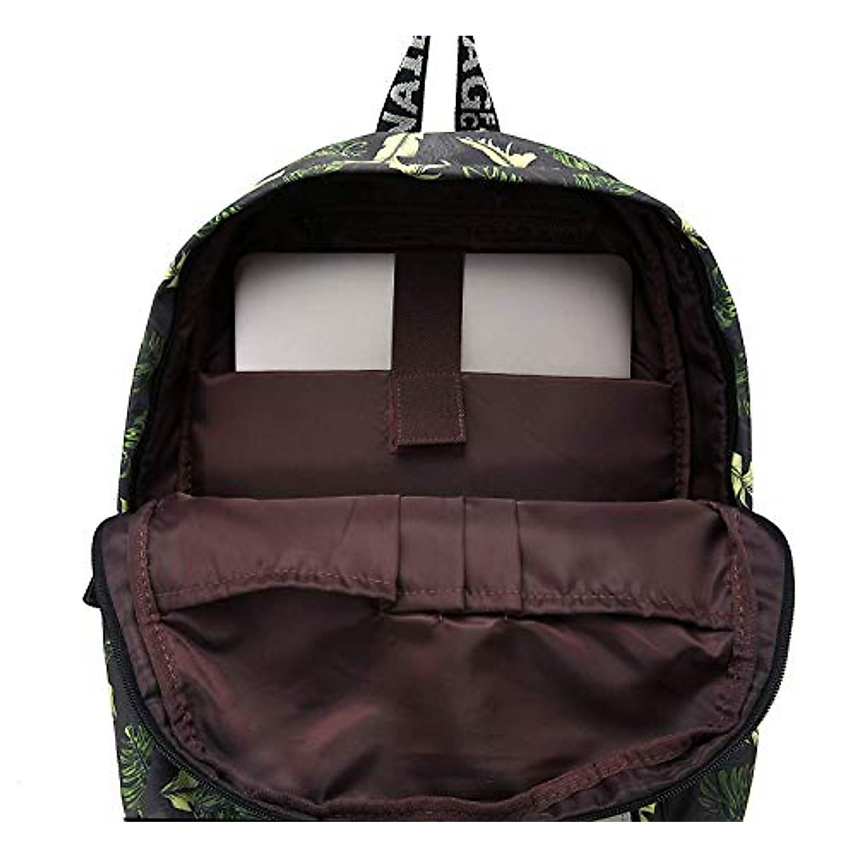 YANAIER Stylish Backpack Purse Laptop Backpack Travel Daypack Black Triangle