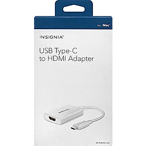 Insignia USB Type-C-to-HDMI Adapter - White - Model: NS-PU369CH-WH