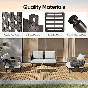 WOWT Loveseat Sofa, Comfy Couch with Cushion, Sofa Couch with Aluminum Frame, Modern Couch with Extra Deep Seat, Sofa for Bedroom, Loveseat Office Couch for Living Room, Apartment,Grey