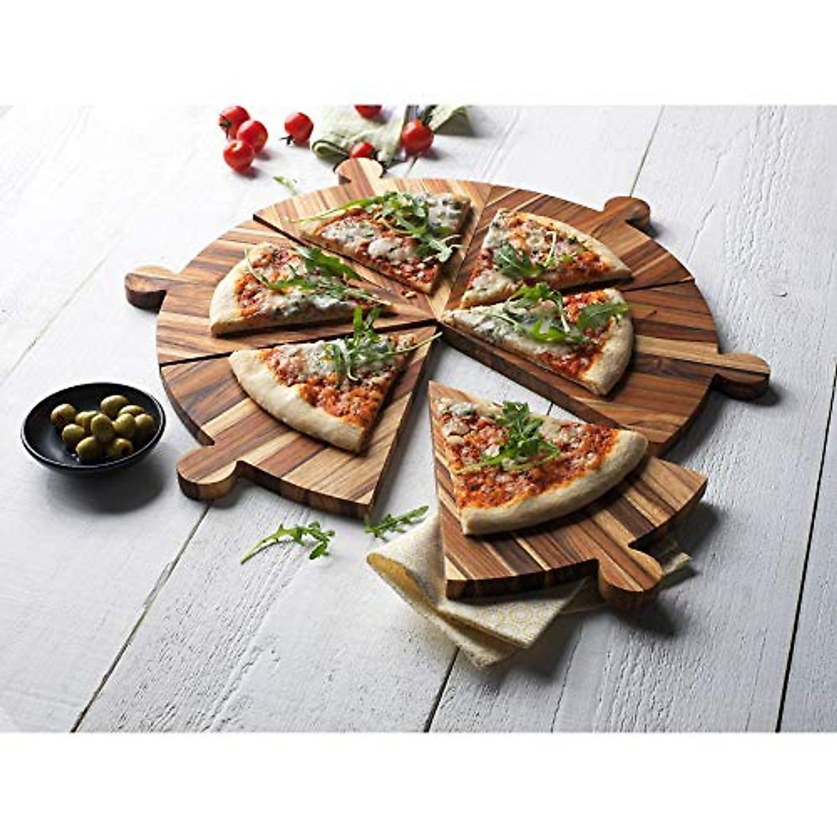 TeakHaus Antipasto Platter | 19.5" x 16.5" x 0.6"