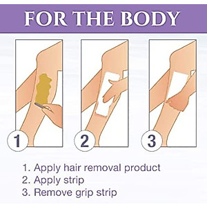 Satin Smooth EZ Grip Non-Woven Contour Facial Waxing Strips | Ideal Face Hair Removal Strips for Eyebrows, Hairline & Upper lip |100 ct x 2 packs