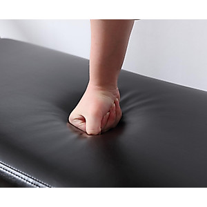 Shunzhi Modern Entryway Bench Upholstered Flip-Top Shoe Storage Bench Sherpa Ottoman Bench End of Bed Bench with Wood Frame/Shelf for Living Room/Bedroom/Hallway,46.5 Inches,PU,Black