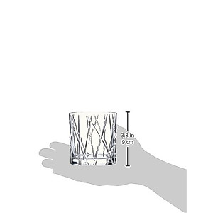 Orrefors City 10.9 Ounce Double Old Fashioned Glass, Set of 4