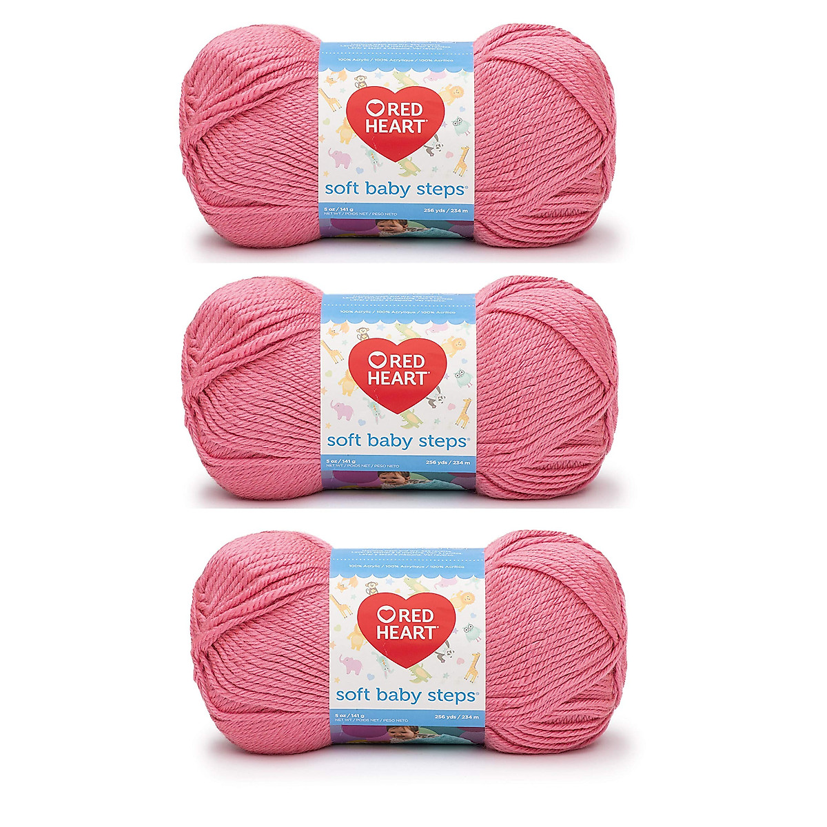 Red+Heart+Soft+Baby+Steps+Yarn+(3-Pack)+Strawberry+E746-97023