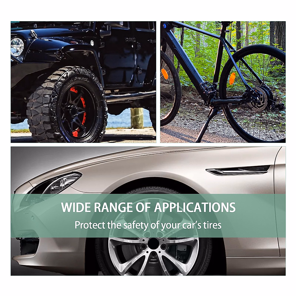 Ziciner 10 PCS Car Tire Valve Stem Cores, Premium TPMS Safe Nickel Plated Auto Valve Cores, Universal Vehicle Tire Repair Valves for Cars, SUVs, Bicycles, Trucks, Motorcycles