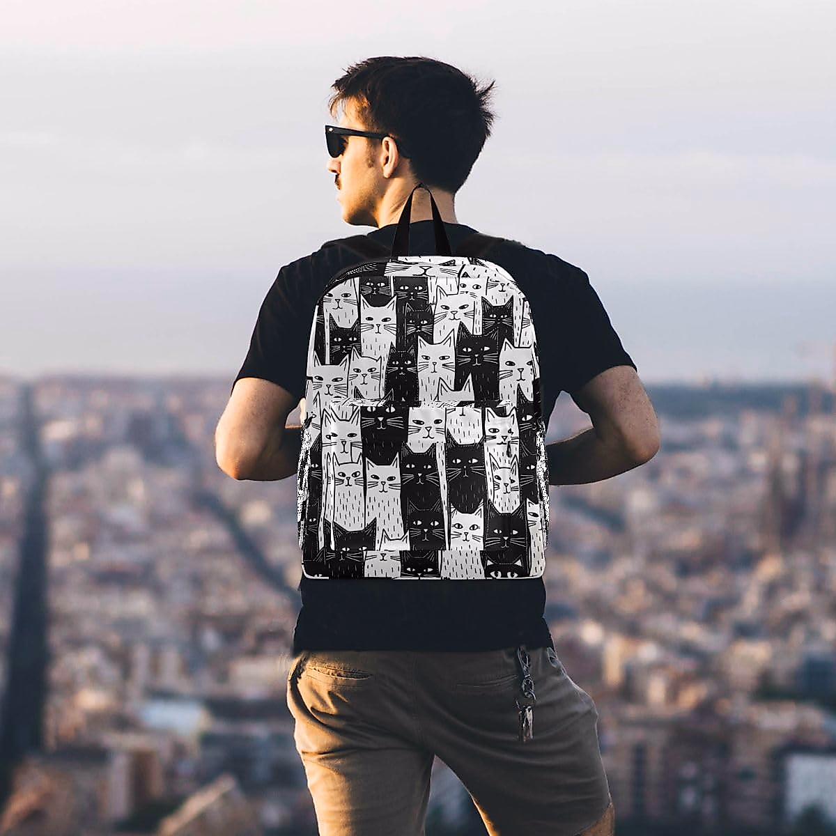 Sloth Astronaut Planet Backpack, Travel Rucksack Lightweight School Bookbag Daypack for Adults Teen Students Boys Girls