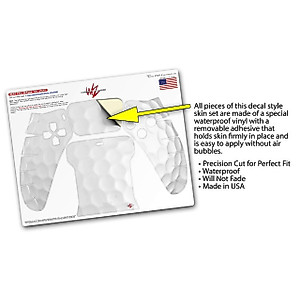 WraptorSkinz Skin Wrap compatible with Sony PS5 DualSense Controller Golf Ball (CONTROLLER NOT INCLUDED)