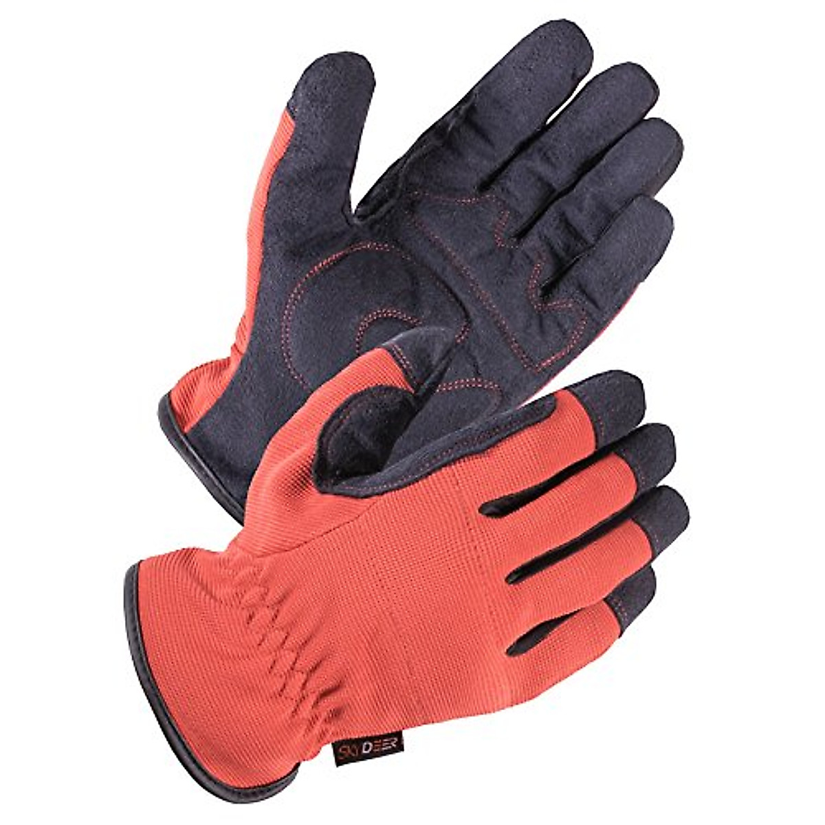 SKYDEER 3-Pairs Pack Durable Leather Work Gloves for Gardening and General Work (SD8810/L)