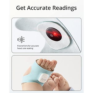 eufy Security Baby Smart Sock Baby Monitor with 2.4 GHz Wi-Fi, Track Sleep Patterns, Naps, Heart Rate, AI Cry Detection, Pan and Tilt, No Monthly Fee
