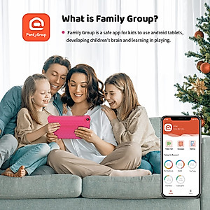 8 inch Tablet for Kids, Android 10 Kids Tablet with Parental Control, Kidoz Installed, 4000 mAh, HD Display, 32GB, Dual Camera, WiFi, Bluetooth, Google Play, Children Tablet with Shockproof Case, Pink