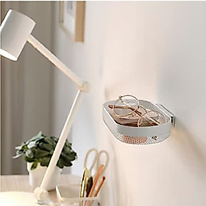 DRÖNJÖNS Wall Storage Organizer Basket White Steel 7 ¾x4 ¼x1 ¼