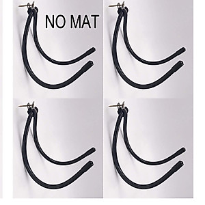 YYST Yoga Mat Foam Rollers Wall Rack Wall Storage Mount Wall Holder Storage Shelf for Foam Rollers and Yoga Mat, Up to 8 Inch Diameter - No Mat -4/PK