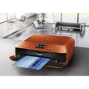 CANON MG7520 Wireless Color Cloud Printer with Scanner and Copier: Mobile, Smart Phone, Tablet Printer, and AirPrint(TM) Compatible,Burnt Orange