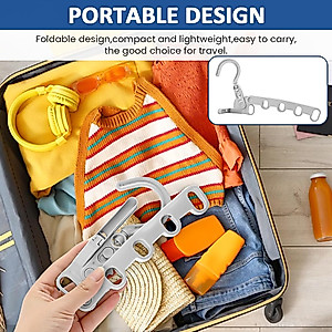 PUXING 2pcs Foldable Drying Rack Foldable Laundry Drying Rack Portable Travel Hanger with 5 Holes Travel Portable Clothes Hanger Saving Space Multi-Functional Collapsible Laundry Rack(Color:Grey)