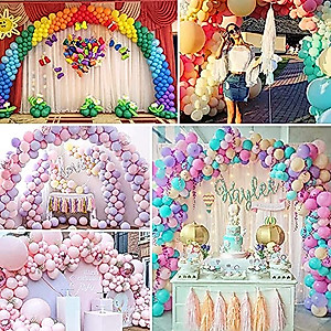 Balloon Arch Kit Adjustable Balloon Stand for Outdoor Decoration Garden Birthday Wedding Holiday Party Graduation Supplies (9Ft Wide 9Ft Height)