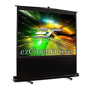 Elite Screens ezCinema 150" Diag. 4:3, Manual Pull Up Projector Screen, Movie Home Theater 8K 4K Ultra HD 3D Ready, 2-Year Warranty | F150NWV