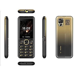 2G Unlocked Senior Cell Phone, Easy to Use Big Button Simple Mobile Phone with 3 Card 3 Standby, SOS Button, 2.2" Screen & 2500mAh Battery, Ultra Thin Unlocked Phone for Elderly & Kids(Gold)