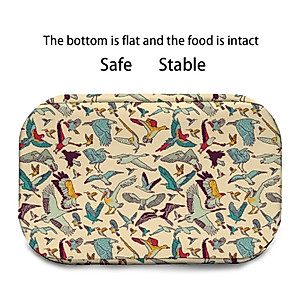 Birds Lunch Bag, Lunch Box Portable Insulated Lunch Tote Bag, Thermal Cooler Bag for Women Work Outdoor