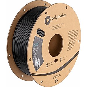 Polymaker Carbon Fiber PLA Filament 1.75mm, Carbon Fiber Reinforced PLA 3D Printer Filament Strong 1kg - PolyLite 1.75 PLA Carbon Fiber 3D Printer Filament Strong & Easy to Print & Matte PLA-CF