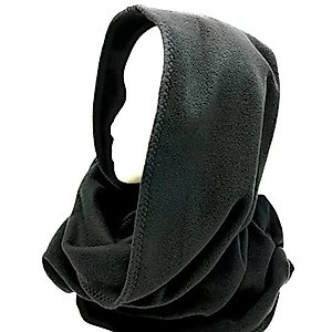 Hooded Scarf, plush fleece. 10 colors to choose from! Super warm hood with generous fabric allowance to wrap around the neck for warmth.