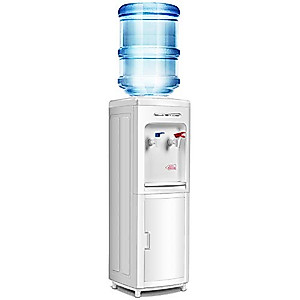 SAFEPLUS Top Loading Water Cooler Dispenser, Hot & Cold Freestanding Water Cooler Holds 5 Gallon Bottles Perfect for Home Office School UL & Energy-Saving Approved