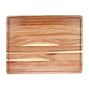 Cibeat Extra Large Wood Cutting Board 24 x 18 Inch, 1.2 Inches Thick Butcher Block, Reversible Wooden Kitchen Block, over Stove Cutting Board, with Side Handles and Juice Grooves
