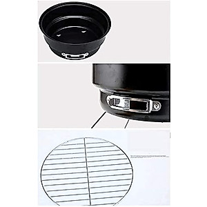 BBQ Grill Outdoor Outdoor Indoor Barbecue Charcoal Grill Outdoor Folding Portable Mini Grill Charcoal Stainless Steel Net Grill Round Oven Small