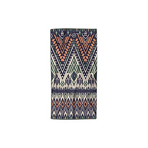 Moslion Tribal Navajo Hand Towels Vintage Southwestern Aztec Pattern Native American Ethnic Style Hand Towels Kitchen Hand Towels for Bathroom Soft Polyester-Microfiber 30Lx15W Inch