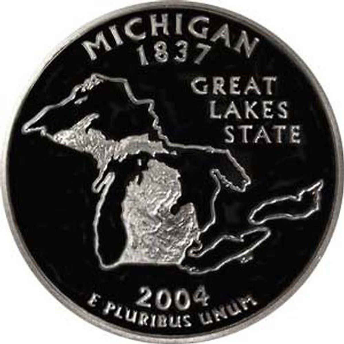 2004 Michigan S Gem Proof State Quarter US Coin