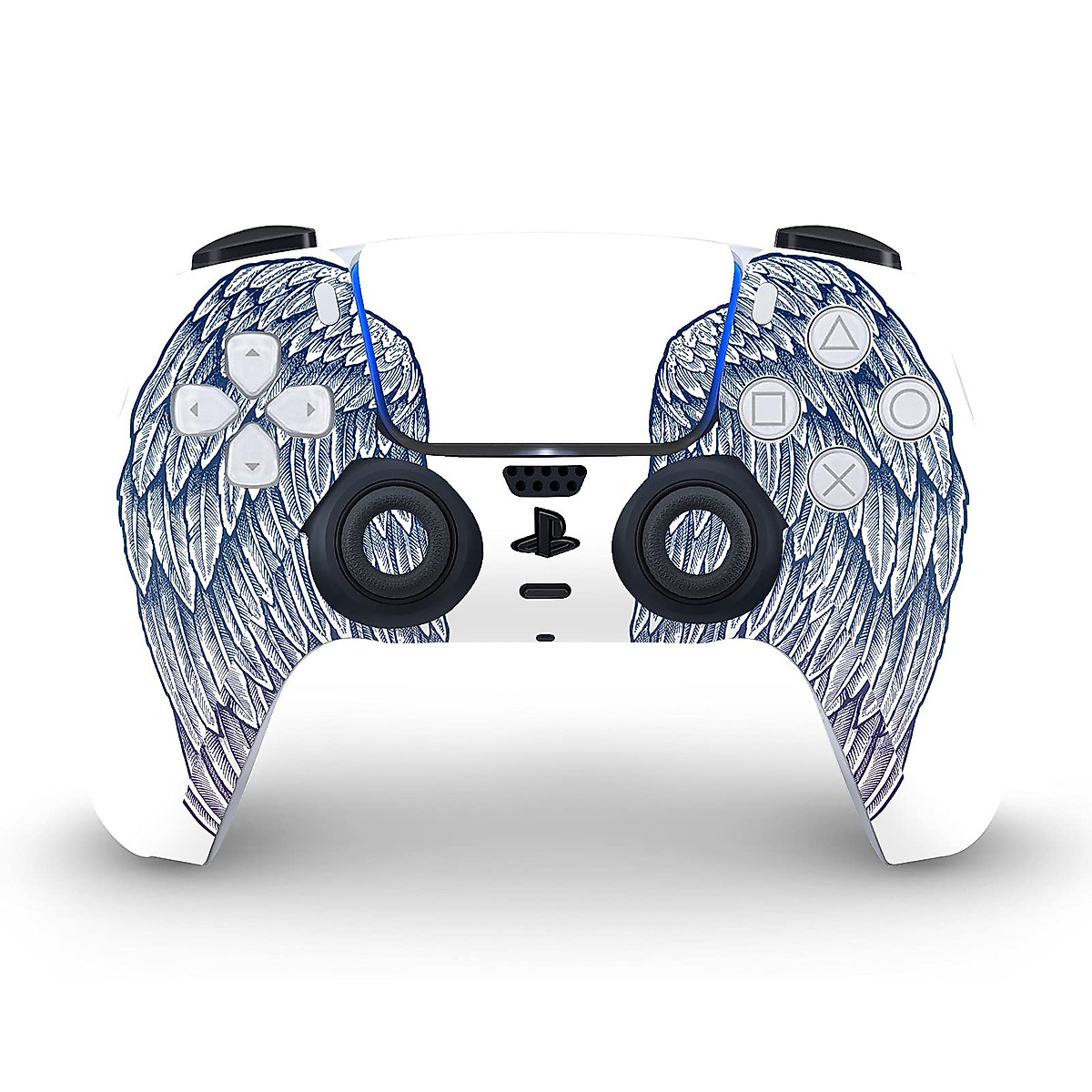 Head Case Designs Officially Licensed Rachel Caldwell Angel Wings Art Mix Vinyl Faceplate Gaming Skin Decal Compatible With Sony PlayStation 5 PS5 Digital Edition Console and DualSense Controller