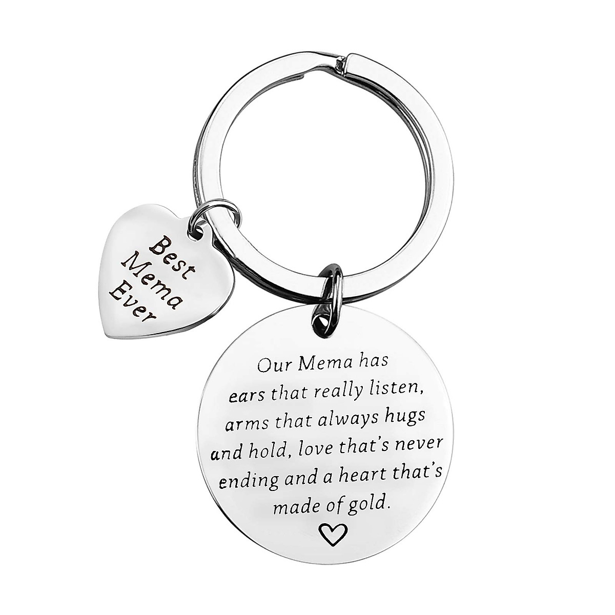 BLEOUK Mema Jewelry Grandma Mema Mother’s Day Birthday Appreciation Gift (Our Mema)