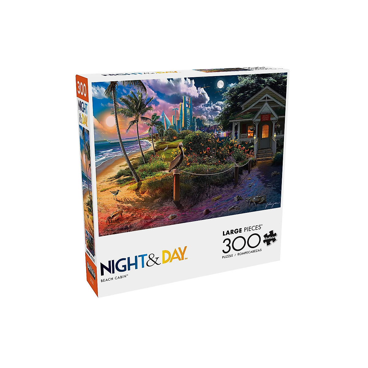 Buffalo Games - Beach Cabin - 300 Large Piece Jigsaw Puzzle