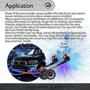 Conext Link ATMLP10-50 ATM Low Profile Fuse Nickle Plated 50 Pack (10 Amp) （14482）