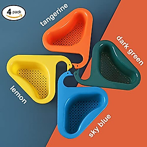 Sink Strainer, V380 Kitchen Sink Drain Basket, Swan Shaped Sink Basket, Multi-Use Kitchen Sink Strainer, with 2 Wall Hooks, Fits All Kitchen Sinks(Multicolor, 4PC)